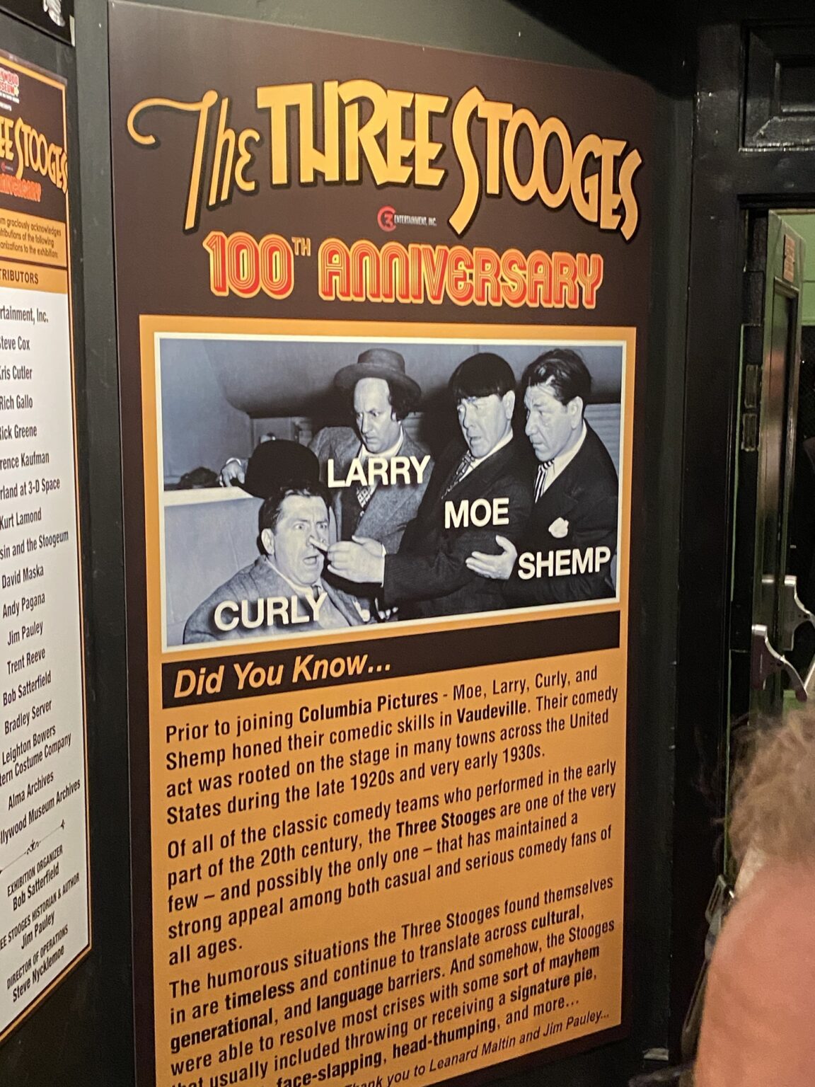 The Three Stooges: 100th Anniversary Exhibit Opens at Hollywood Museum ...